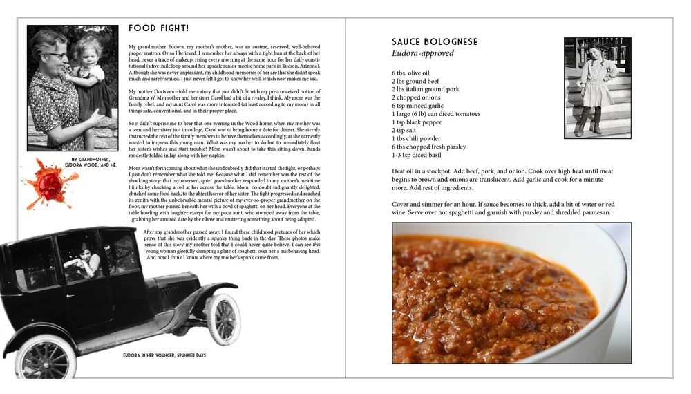 Making a Family Story Cookbook — Pictures and Stories