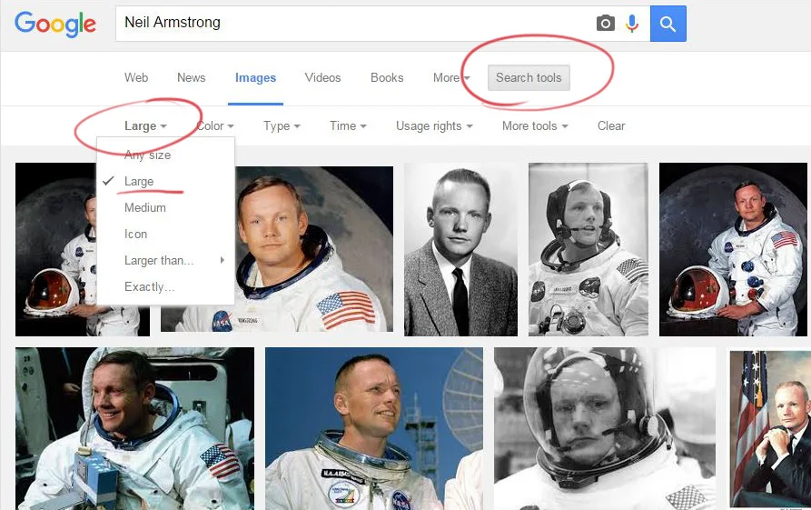 Using Google Image Search to Find High-Res Public Domain Images for ...
