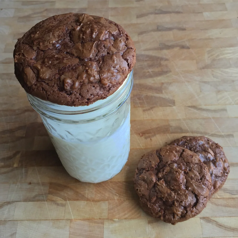 Recipe: Chocolate Brownie Cookies — Dessert Fiend