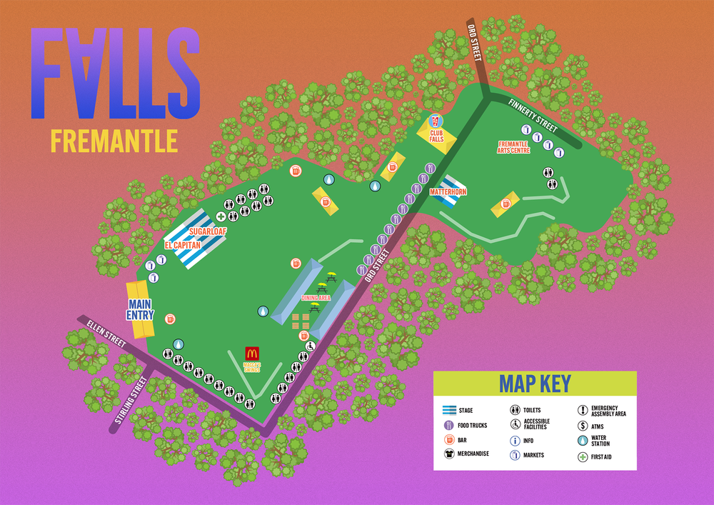 Falls Festival Fremantle Releases Set Times and Event Map | Isolated Nation