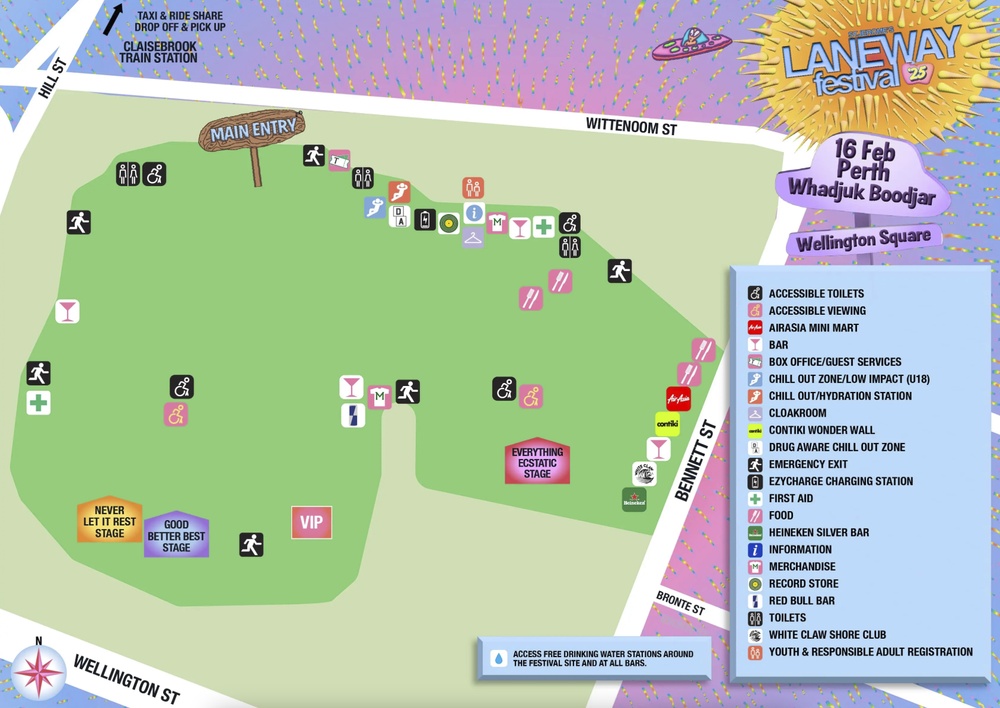 Laneway Festival Perth Releases Updated Set Times for 2025 | Isolated ...