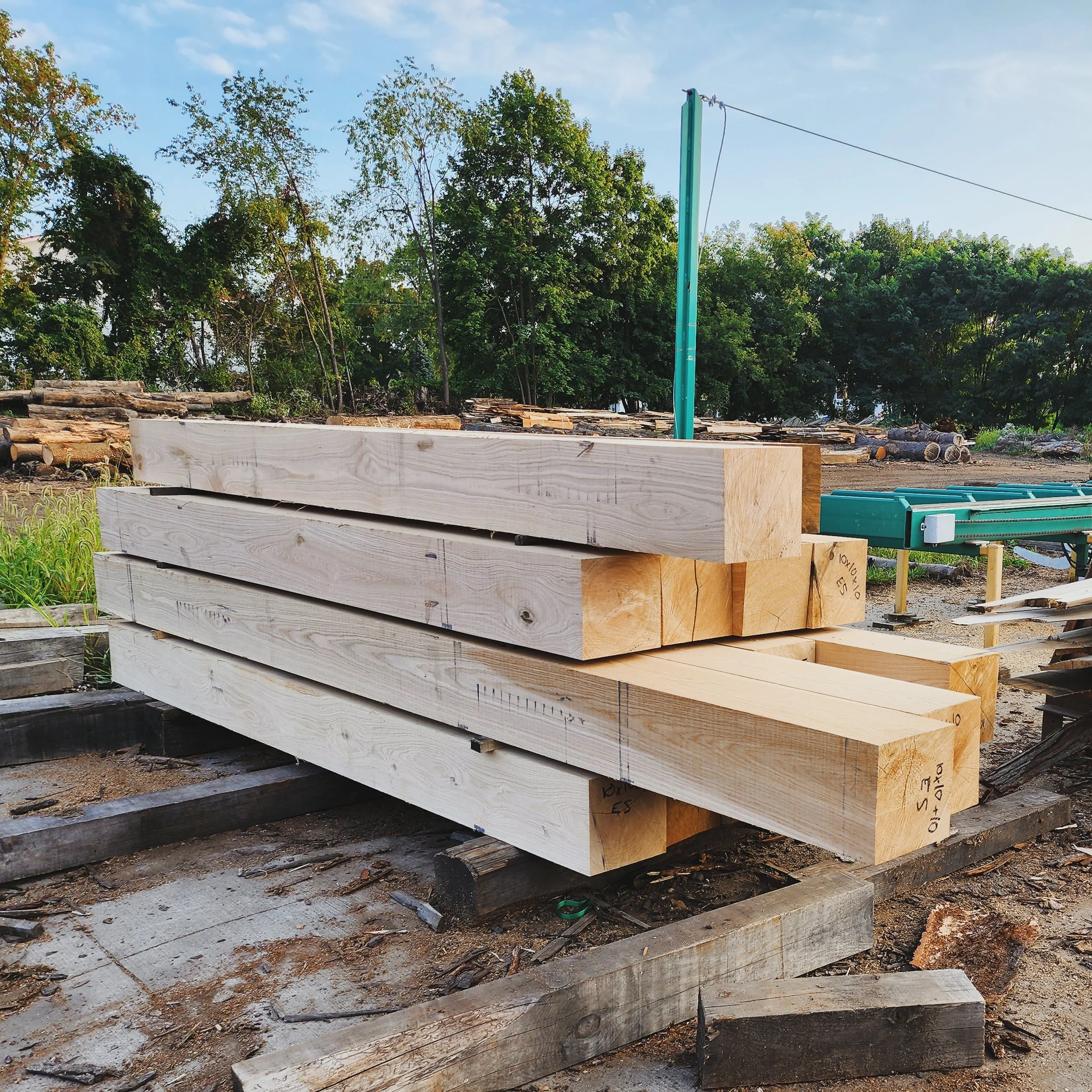 White Oak Beams and Timbers — Ogonek Custom Hardwoods