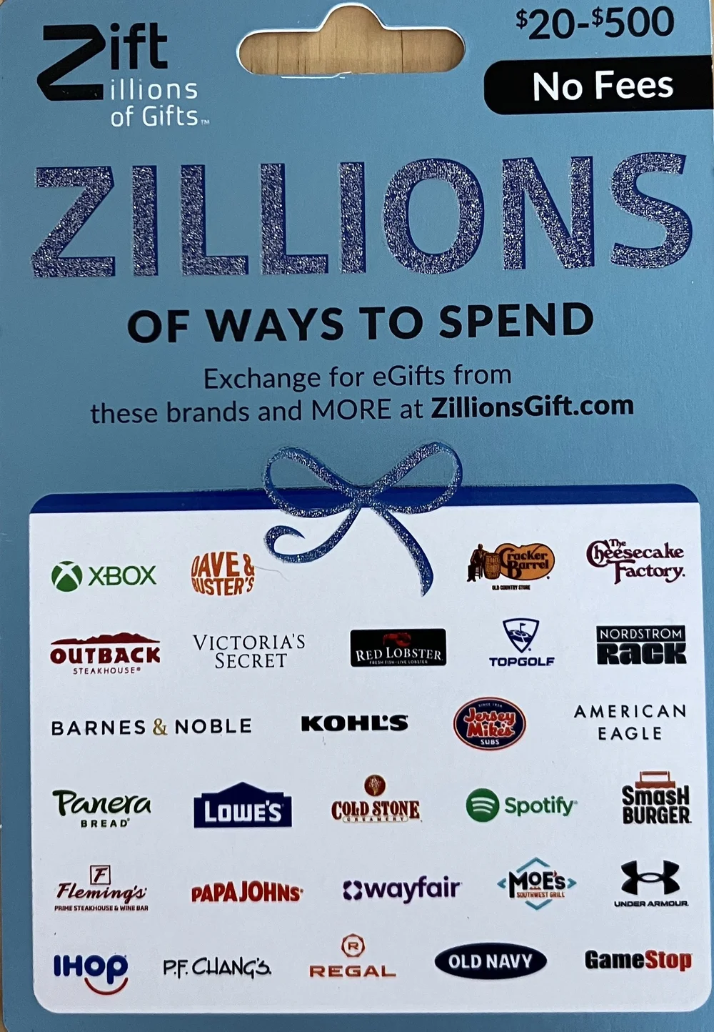 Complete guide to all 3(+) Zillions/Zift card designs and Just4U ...