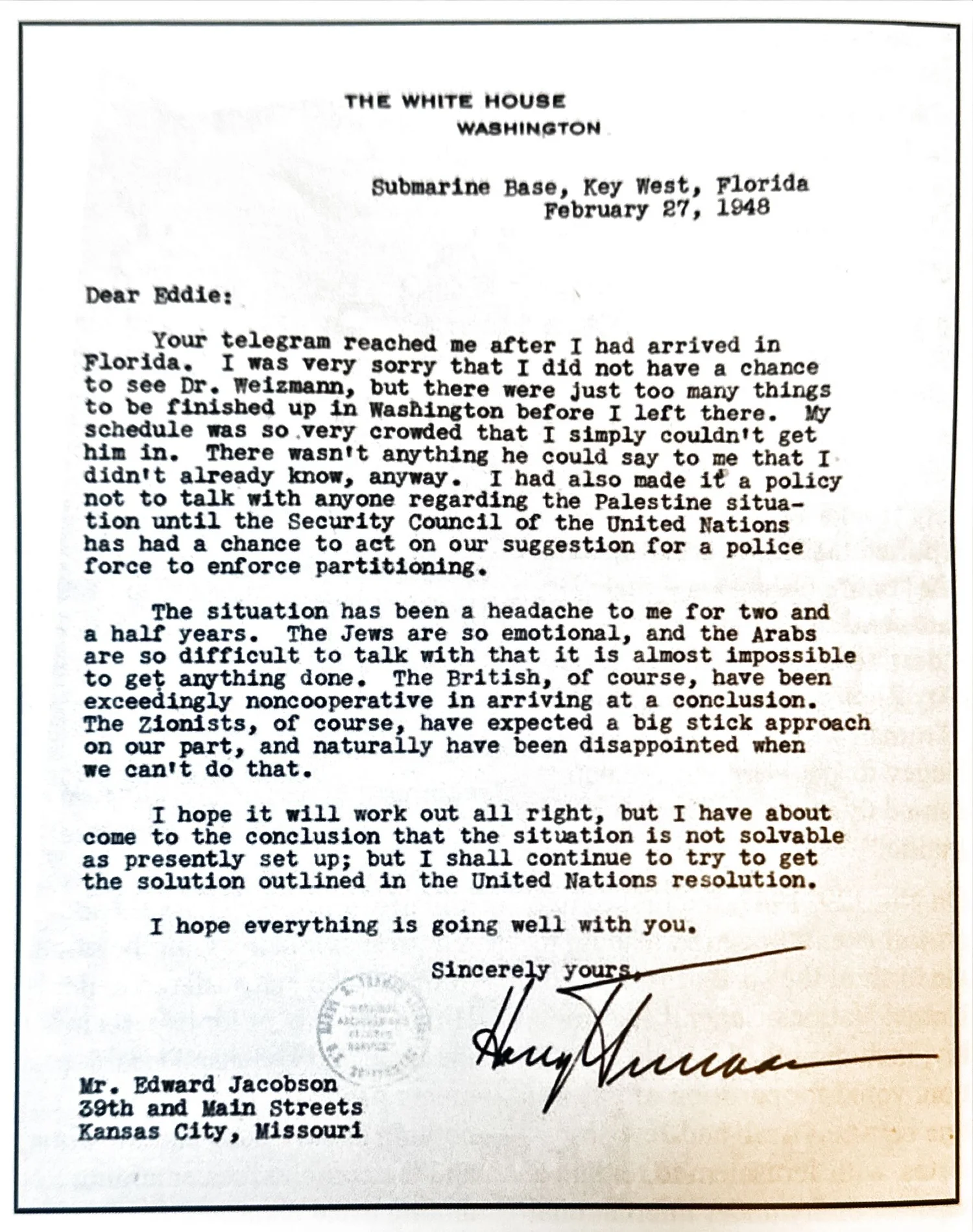 Harry and Eddie: A Hometown Friendship that Changed the World — JCHS