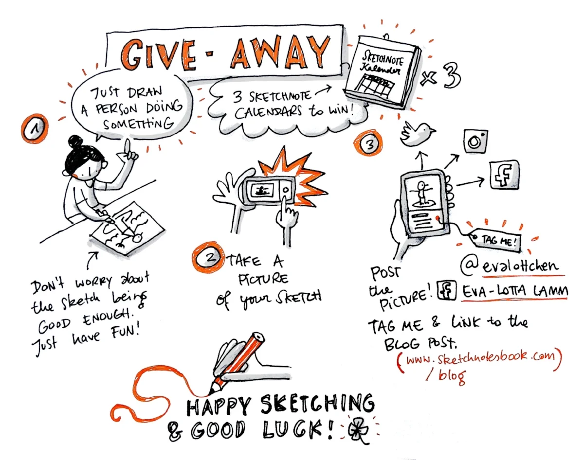 Sketchnote Calendar 2018 (& Give-Away Winners!) — Eva-Lotta Lamm