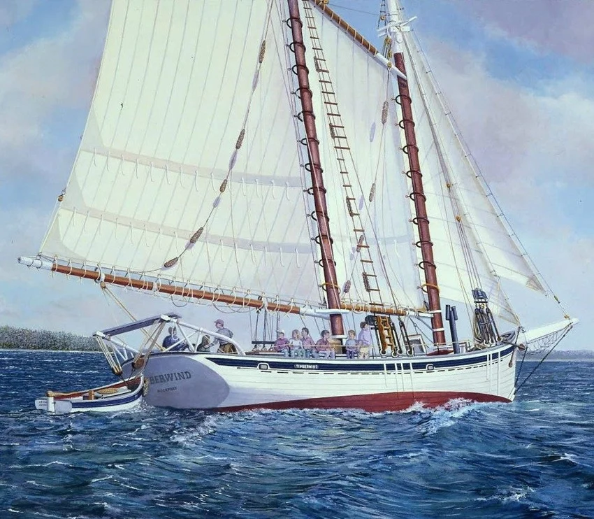 Schooners (Timberwind & Heritage) — The paintings of William R. Beebe