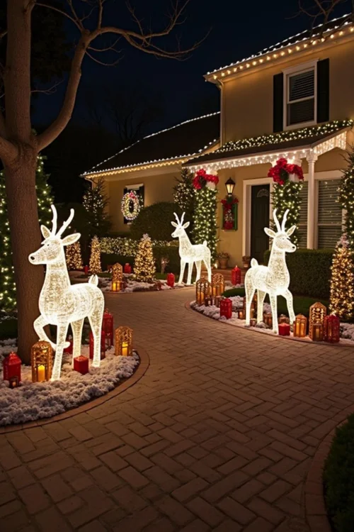 20 Outdoor Christmas Reindeer Displays You Can Shop and Style Right Now ...