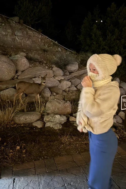 Leila Faler in Colorado Afterglow: Held Warm Layers + Undone Intimates ...