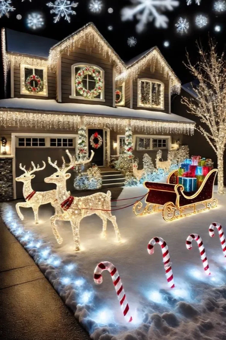 20 Outdoor Christmas Reindeer Displays You Can Shop and Style Right Now ...