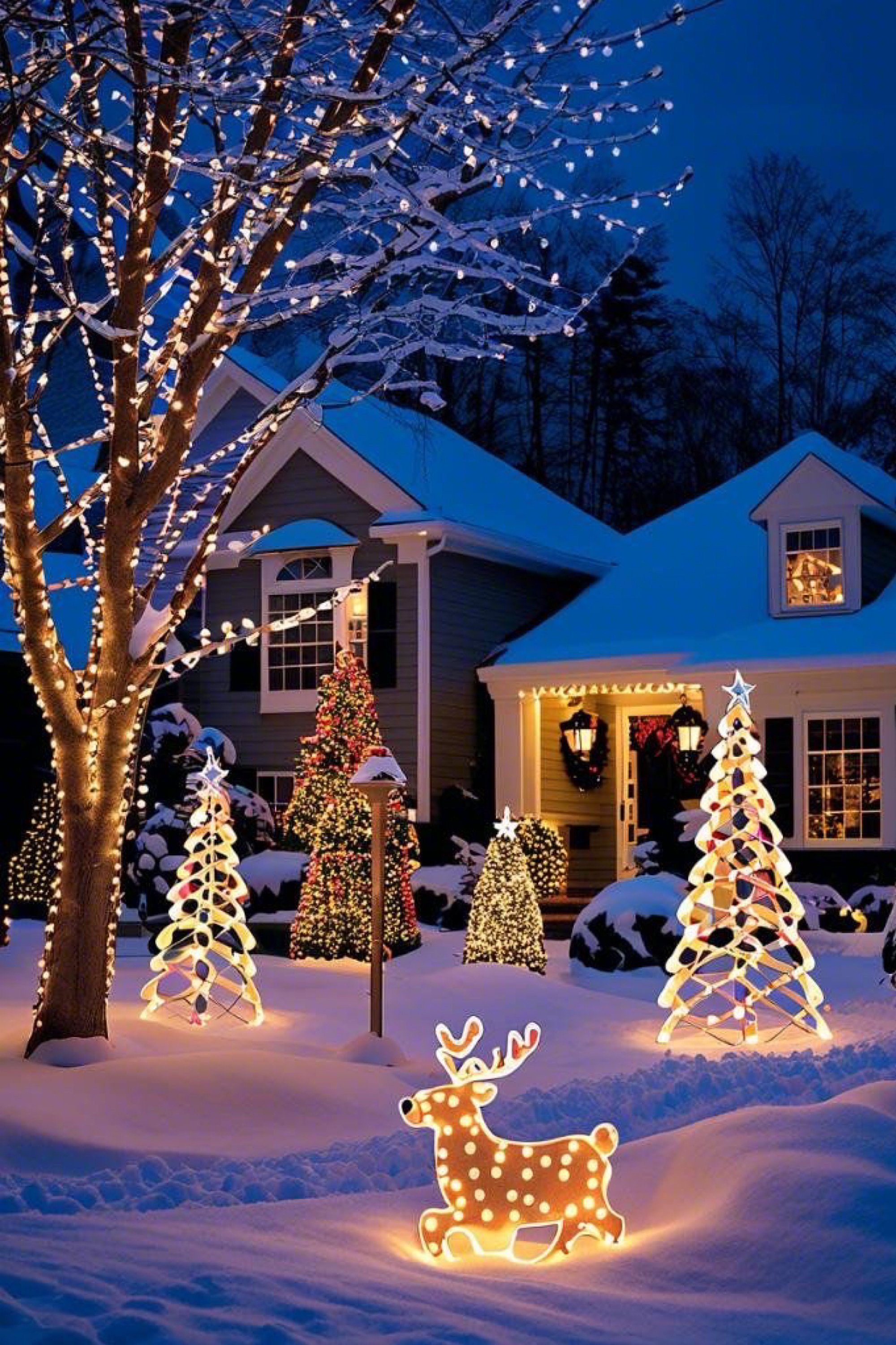 20 Outdoor Christmas Reindeer Displays You Can Shop and Style Right Now ...