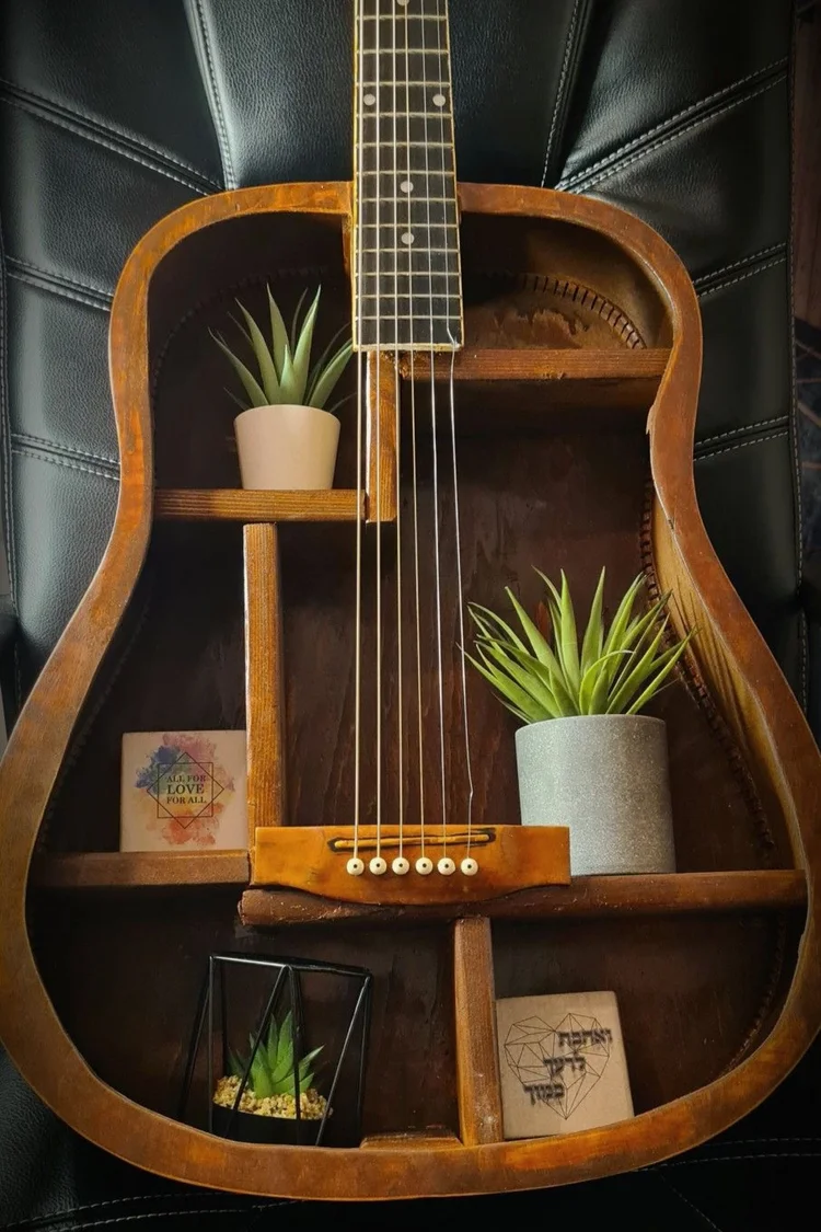 Reclaimed & Reimagined: 25 Guitar Shelves That Steal the Spotlight ...