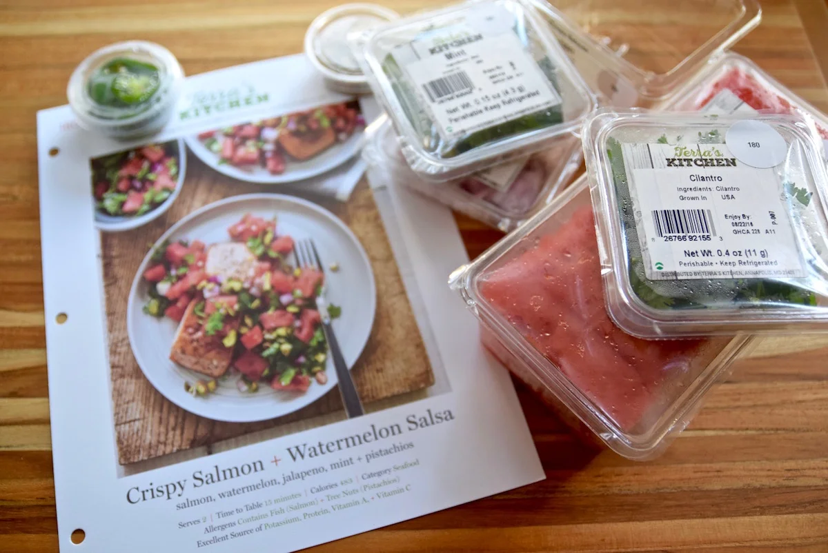 Terra's Kitchen Healthy Meal Kit Service — Tasting Page