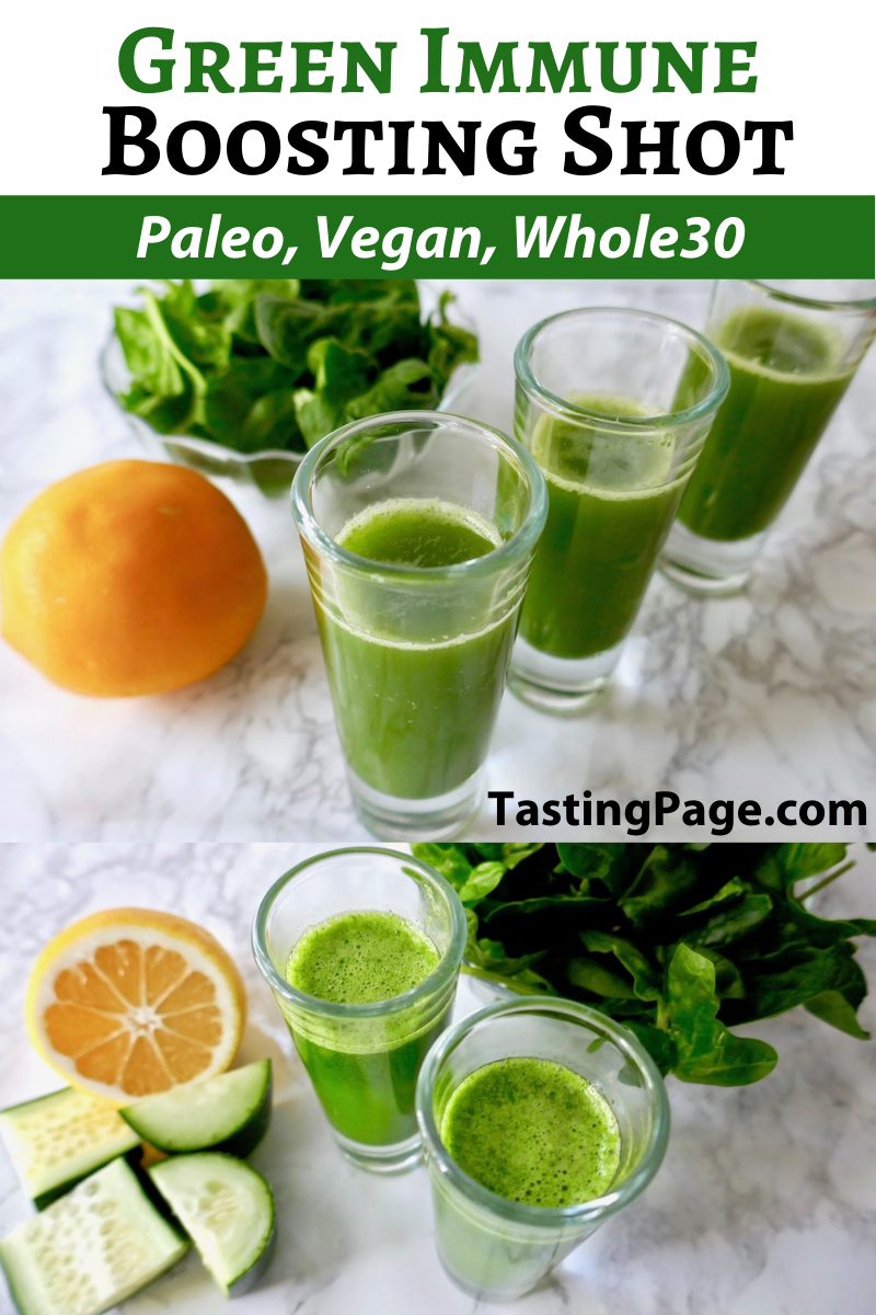 Green Immune Boosting Shot Recipe — Tasting Page