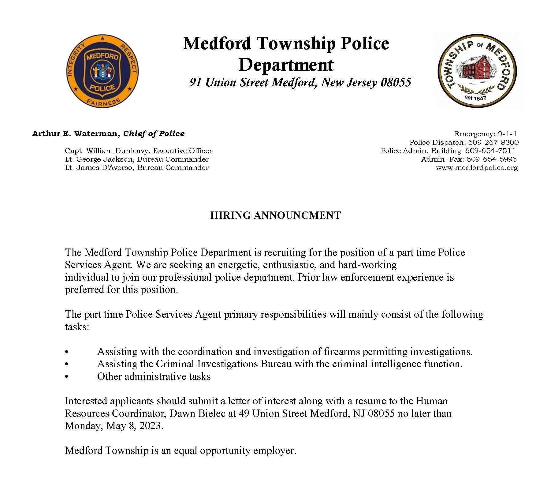 Medford Twp. Police Department
