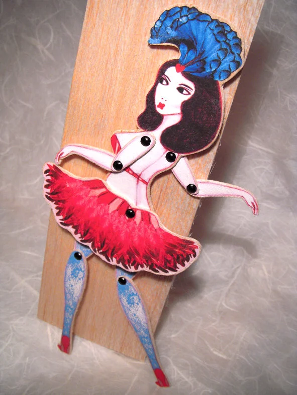 Saucy Wooden Burlesque Puppets — The World of Kitsch
