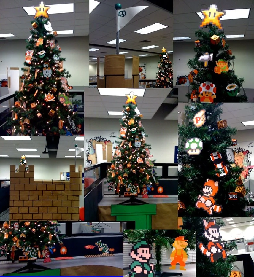 Nintendo & Mario Themed Christmas Tree — The World of Kitsch