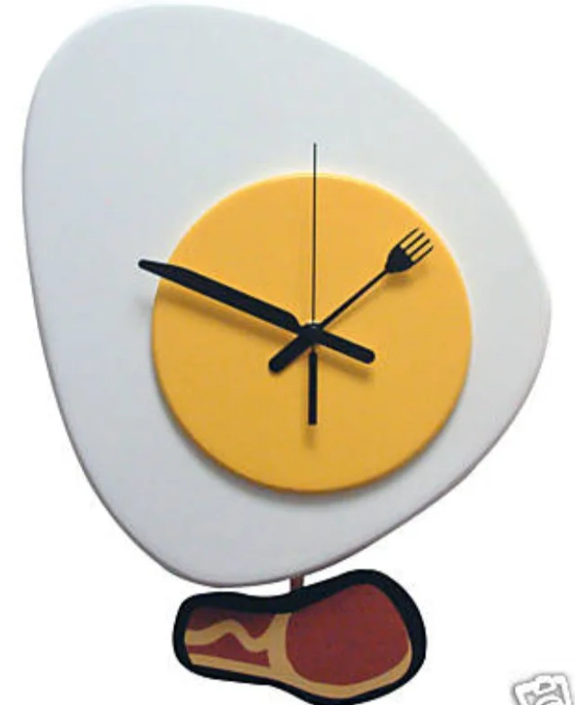 Fried Egg & Bacon Wall Clock — The World of Kitsch
