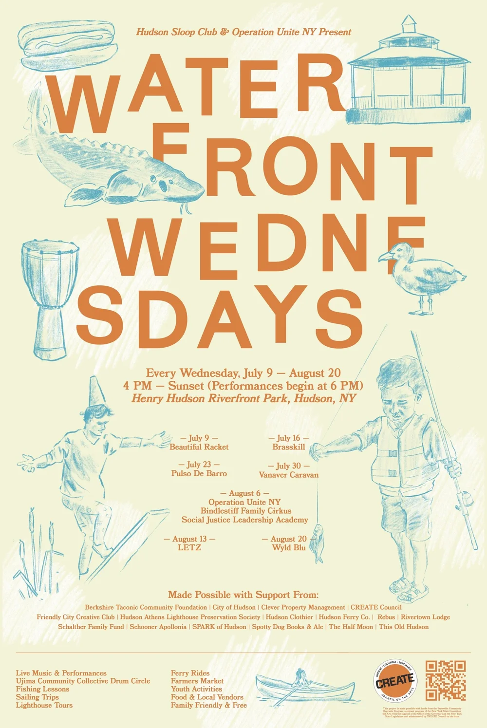 Announcing Waterfront Wednesdays 2025 — Hudson Sloop Club