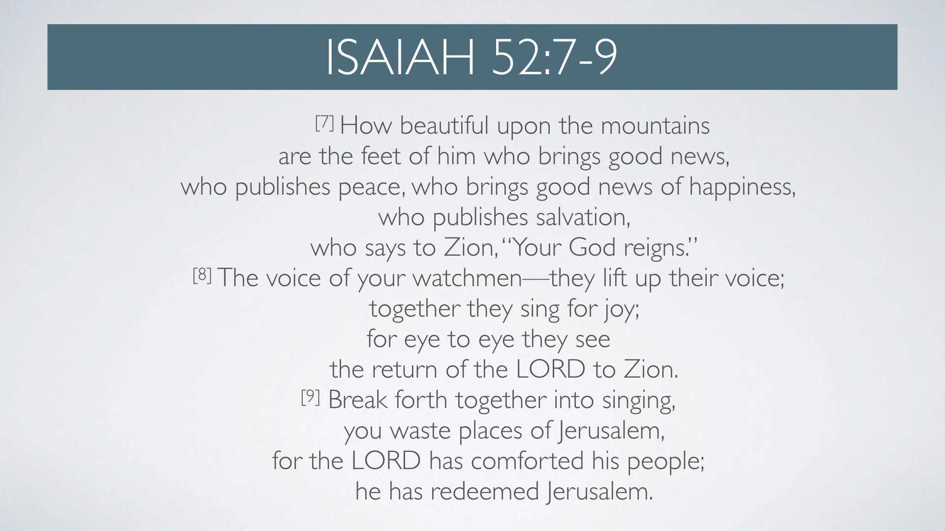 11.10.19 - Gospel 101 — Watershed Fellowship