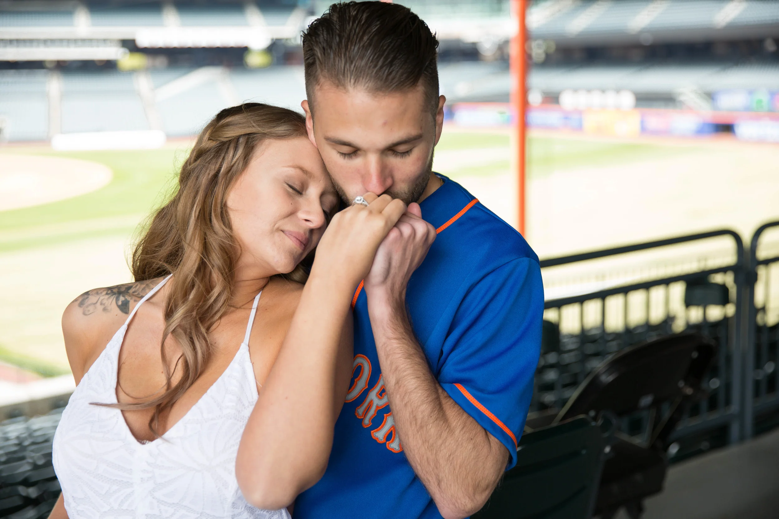 Tara + Steve | Mets Citi Field Stadium | Engagement Shoot — Vanessa ...