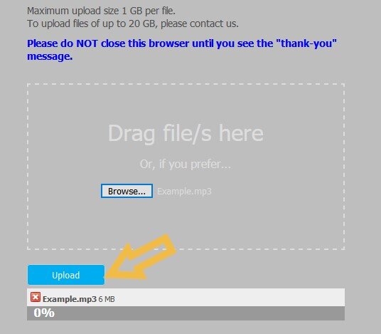 A guide to uploading your audio. - Transcription Centre