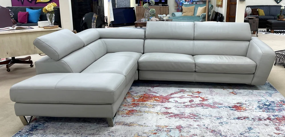Nicoletti Sparta Italian Leather Sectional Sofa | Baci Living Room