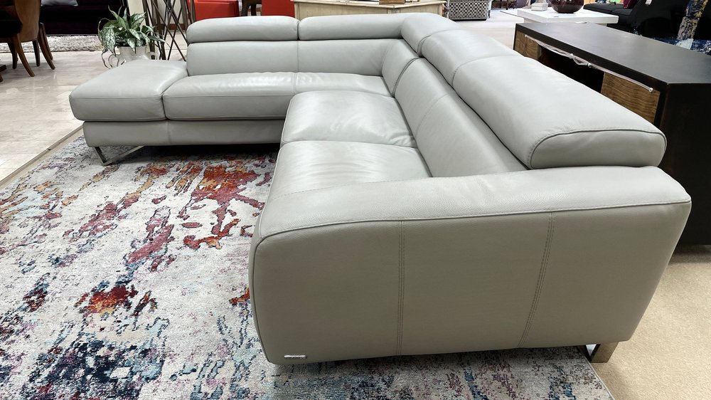 Nicoletti Sparta Italian Leather Sectional Sofa | Baci Living Room