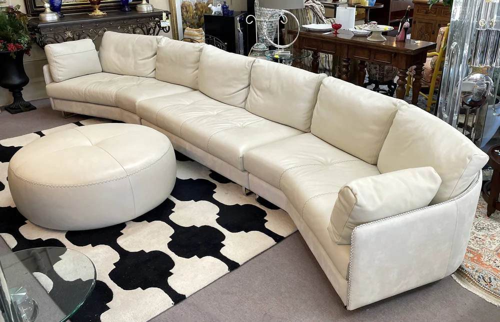Italian Leather Sectional Sofa