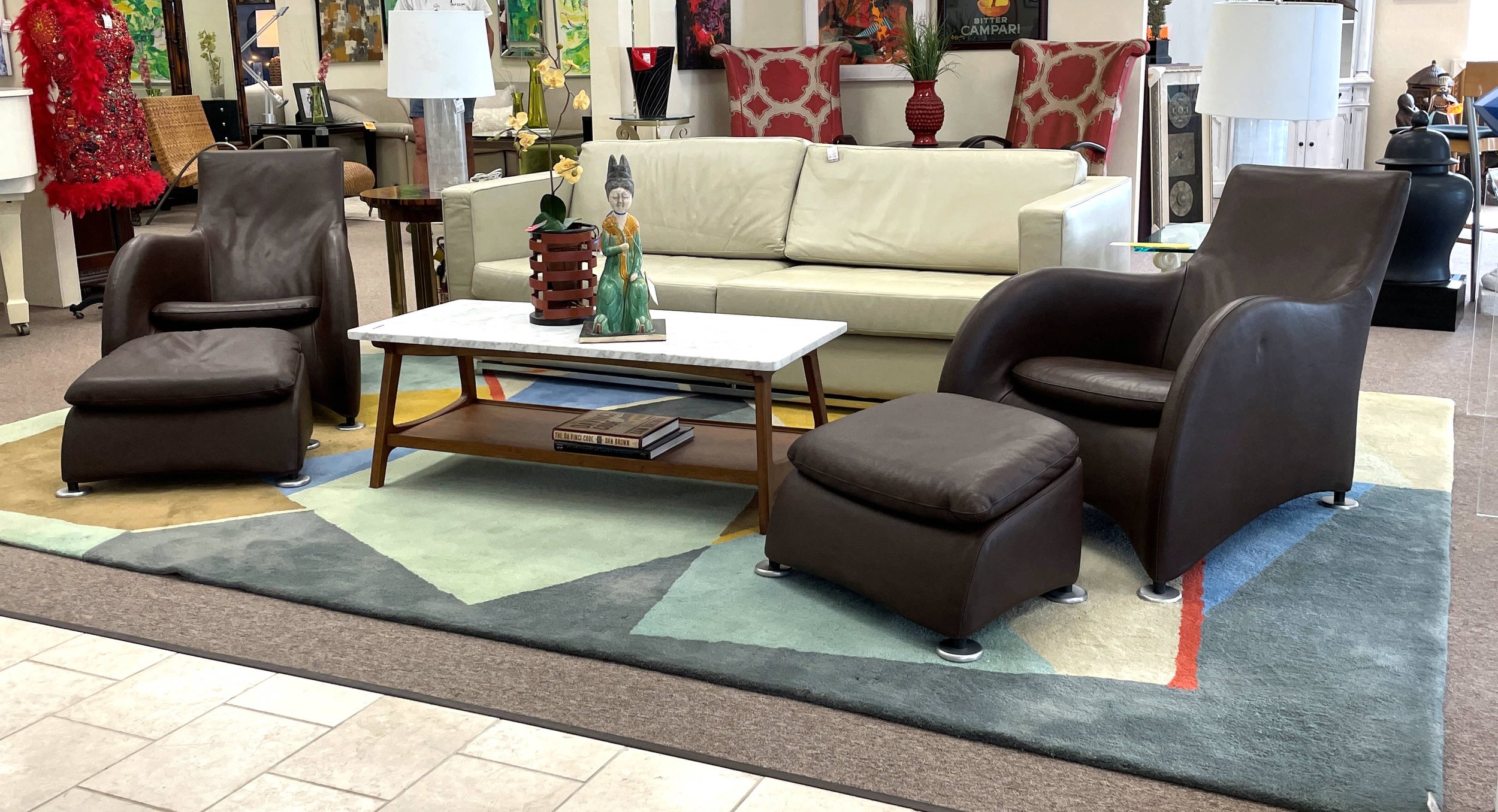 Encore Furniture Gallery-Pair - Gerard Van Der Berg Montis Leather ...