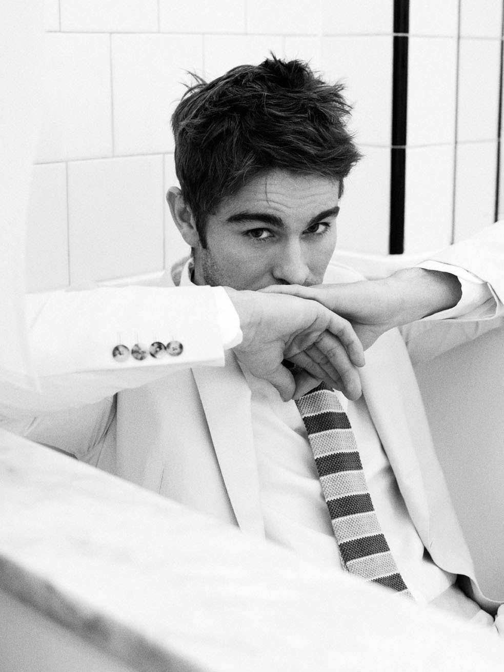 Chace Crawford Photo Shoot Black And White