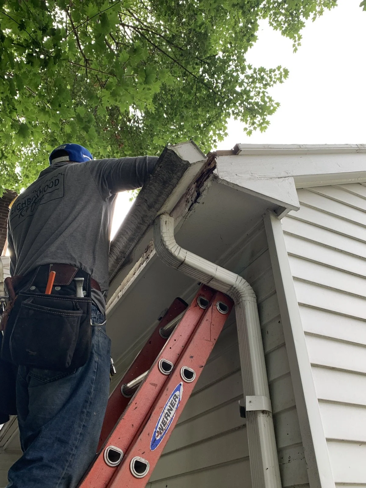 Full Roof Renovation: New Shingles, Chimney Saddle, and Gutter Covers