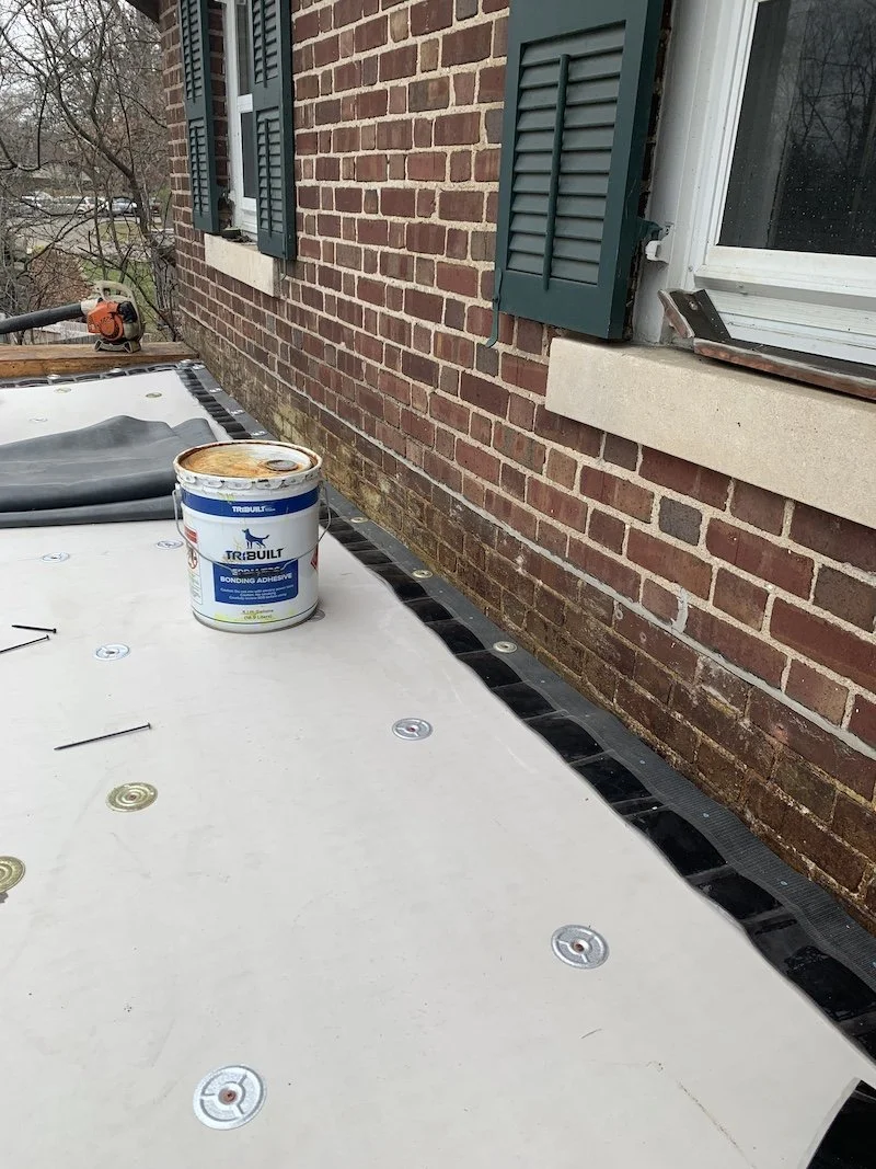 Copper Scupper & EPDM Roofing Installation for Ann Arbor Home