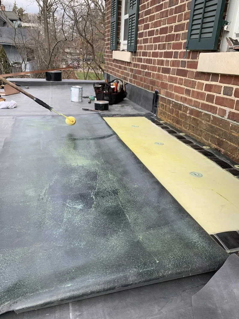 Copper Scupper & EPDM Roofing Installation for Ann Arbor Home