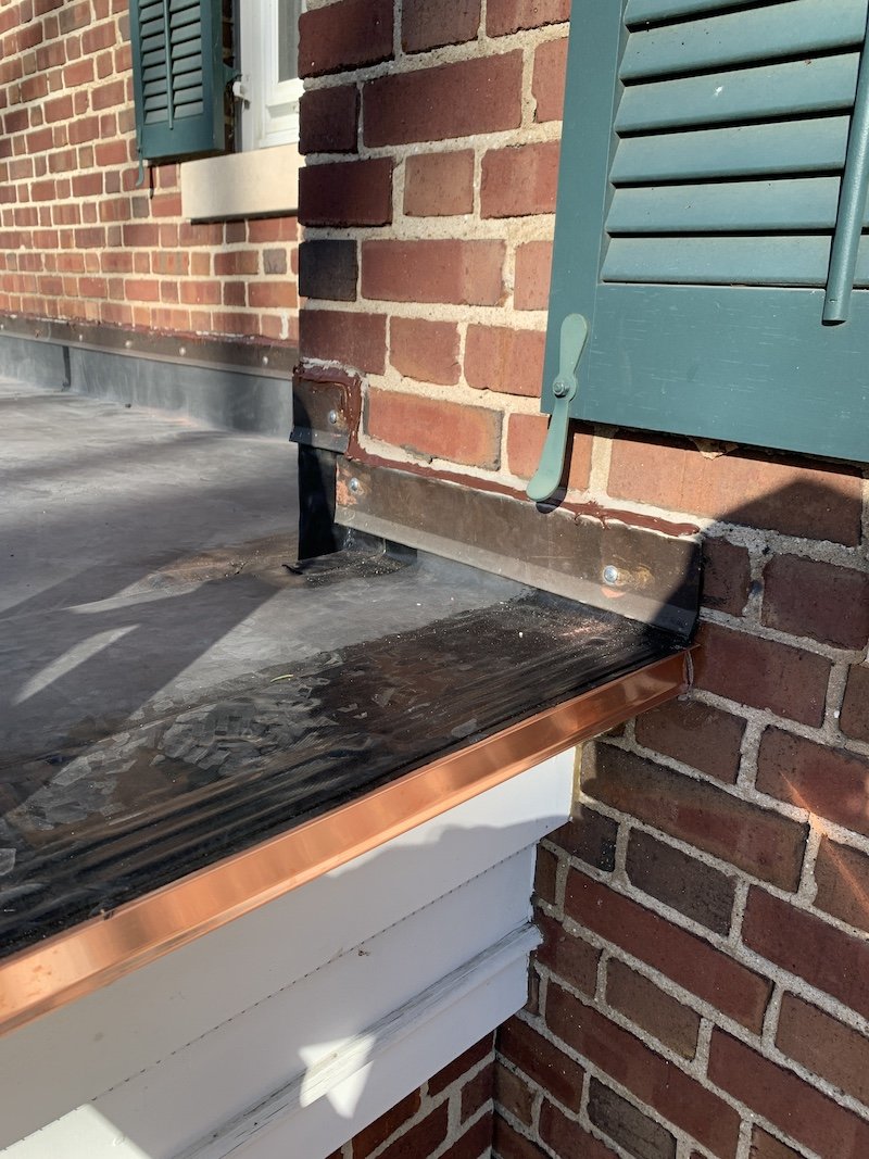 Copper Scupper & EPDM Roofing Installation for Ann Arbor Home