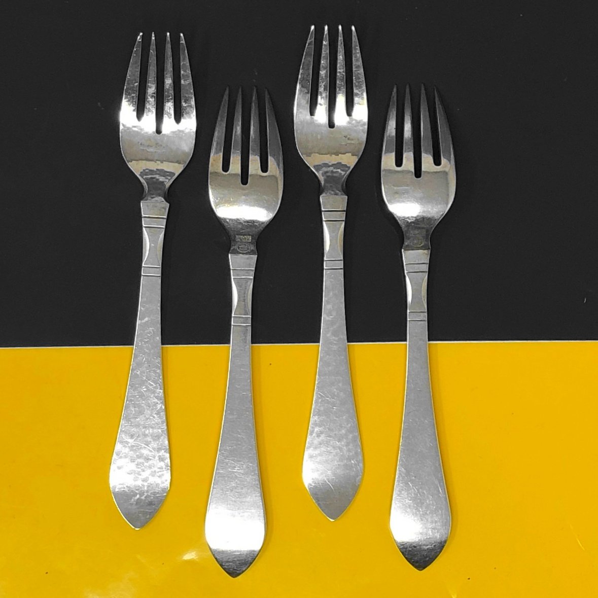 Vintage Georg Jensen, 4 Continental Fish Forks. — Jensensilver.com