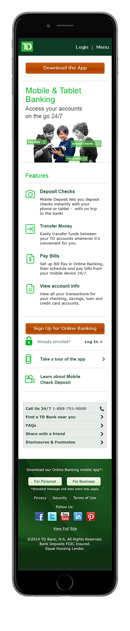 Lumadessa | TD Mobile Banking