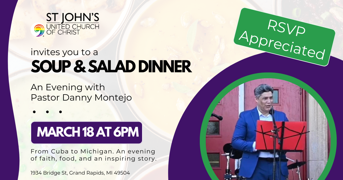 Wednesday, March 18, 2026: You're Invited: Soup & Salad Dinner with ...