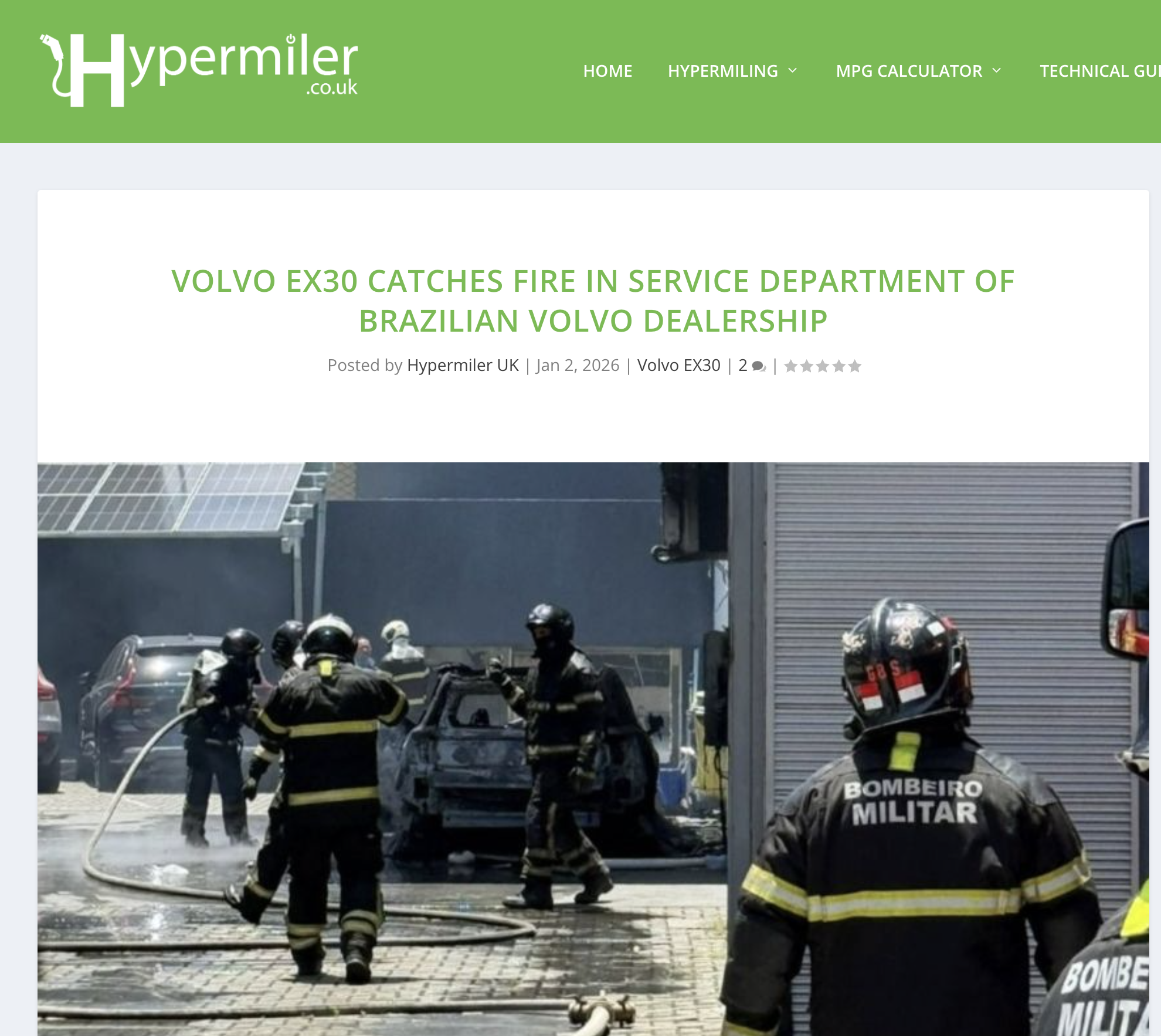 Volvo slashes EX30 electric car driving range by 30% to limit fire risk