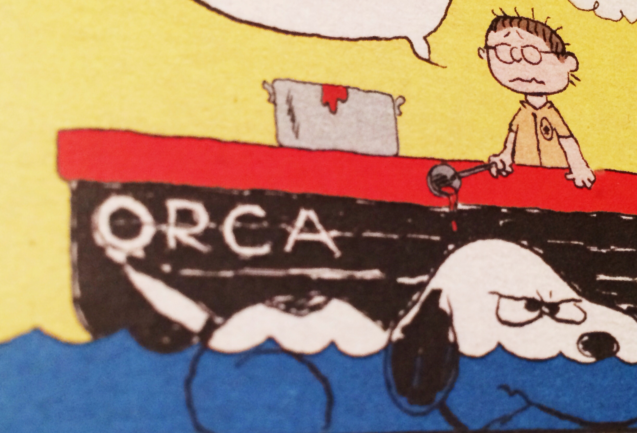 Jaws X Peanuts mashup — paperposts