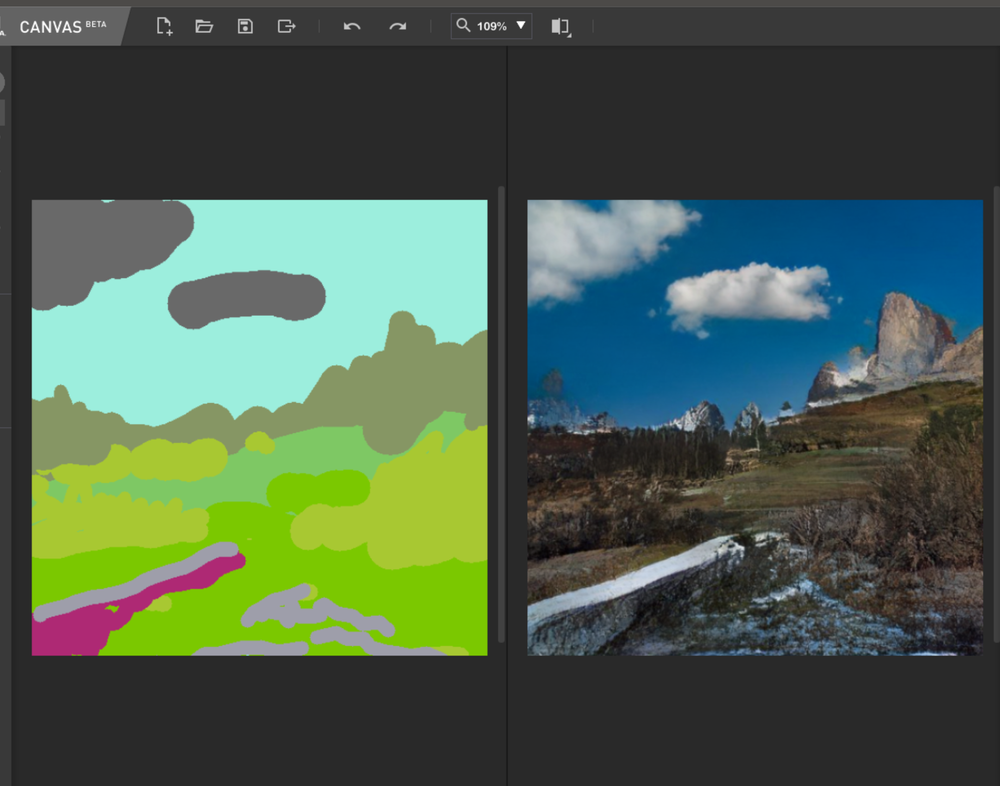 Nvidia Canvas testing the AI painting. — Danklife