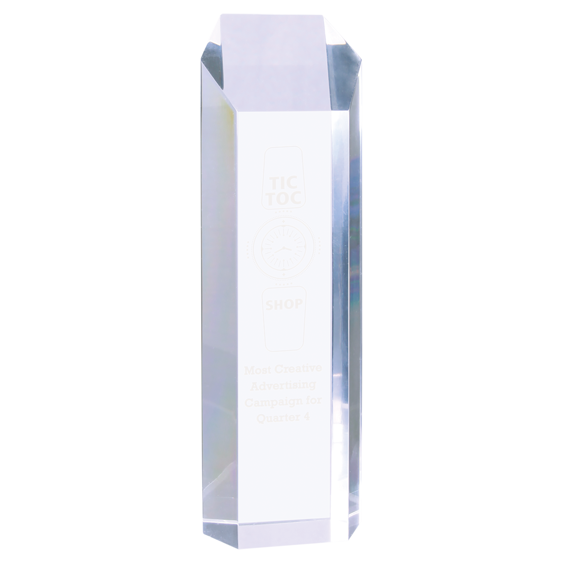 Tower Acrylics Clear 2 Sizes (Engraving Included) — Trophy Gallery ...