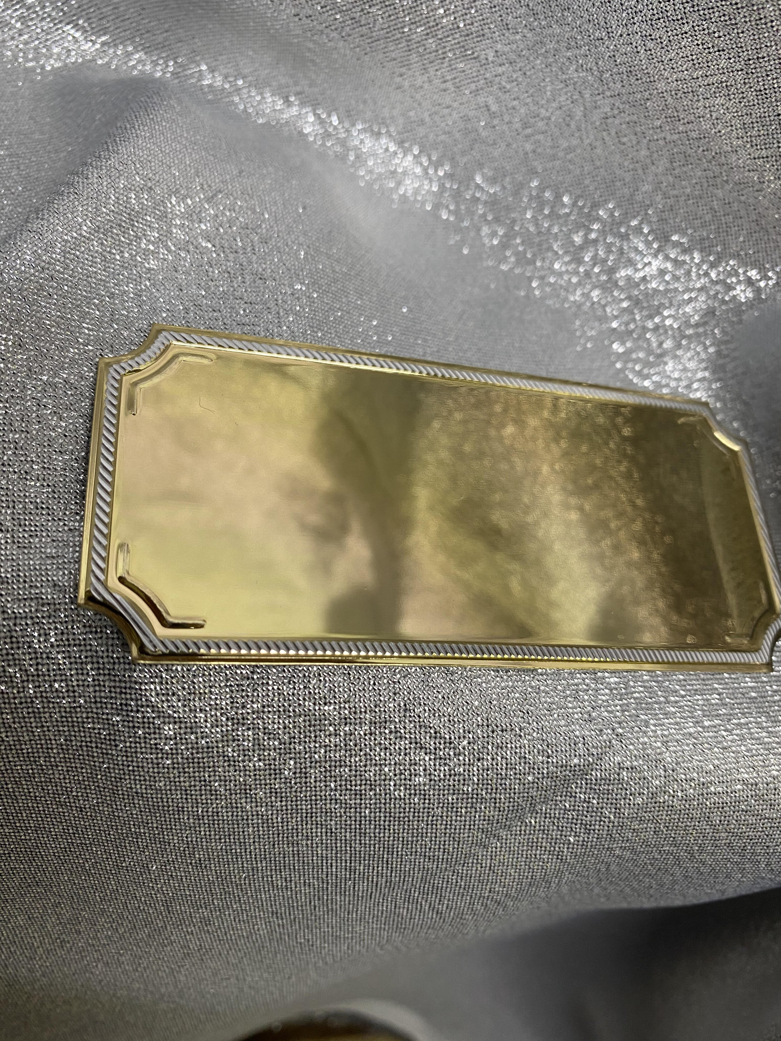 Deluxe Aluminum Plate/Border 2.5" x 1" (Includes Deep Etch Engraving ...