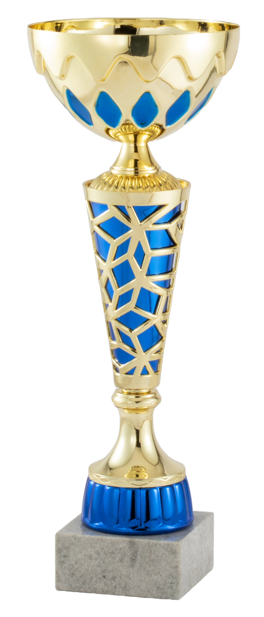 Blue and Gold Gem Metal Cup- 3 Sizes (Includes Engraving) — Trophy ...