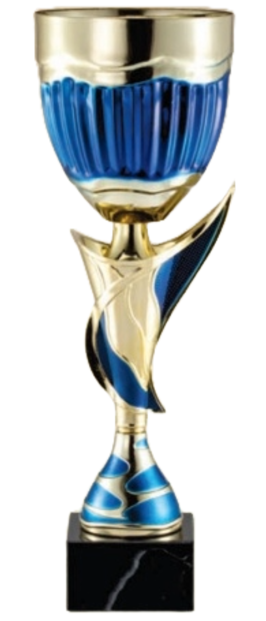 Gold and Blue Swirl Metal Cup- 3 Sizes (Includes Engraving) — Trophy ...