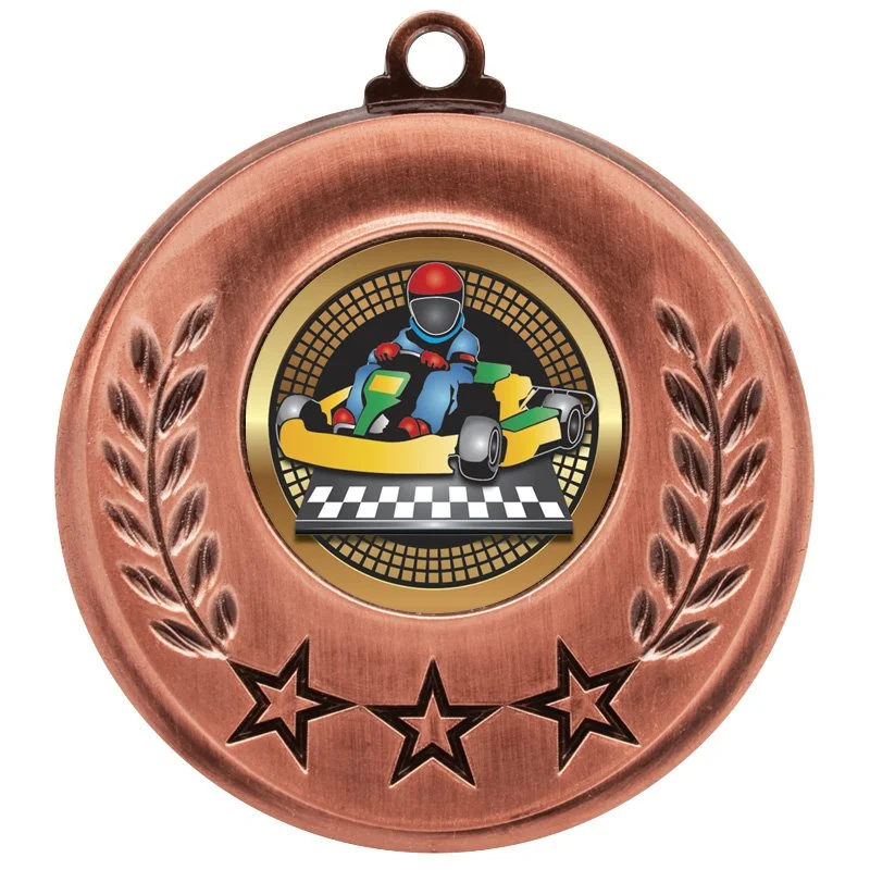 Spectrum Series Go Kart Medal- 2 Sizes (Includes Ribbon) — Trophy ...