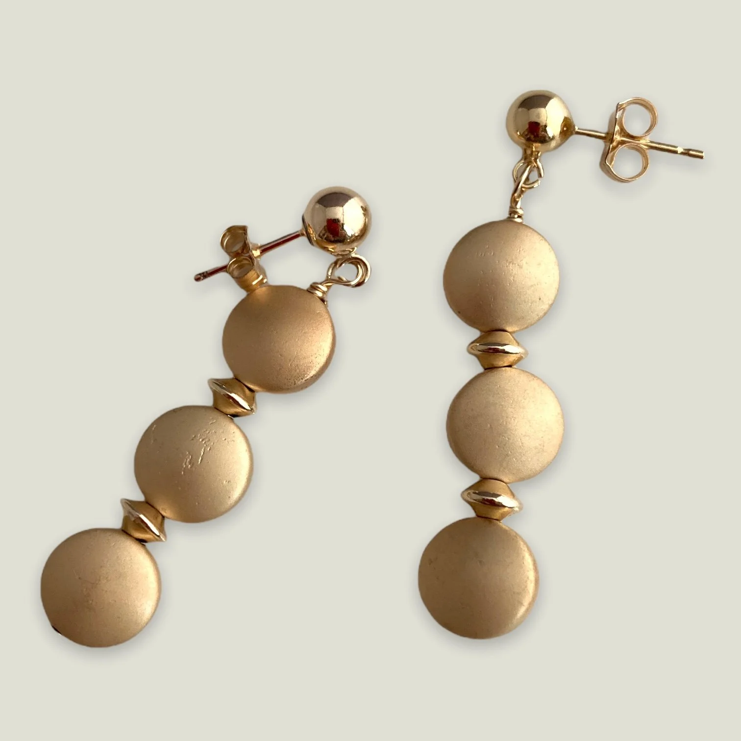 Handmade Original 14k Gold Filled Earrings by Lise Spence-Parsons for ...