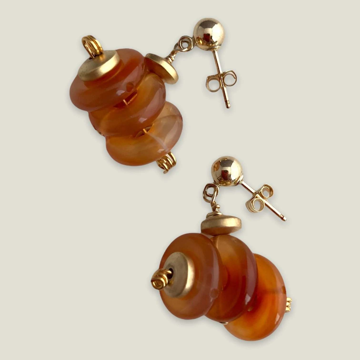 Handmade Original 14k Gold Filled Earrings by Lise Spence-Parsons for ...