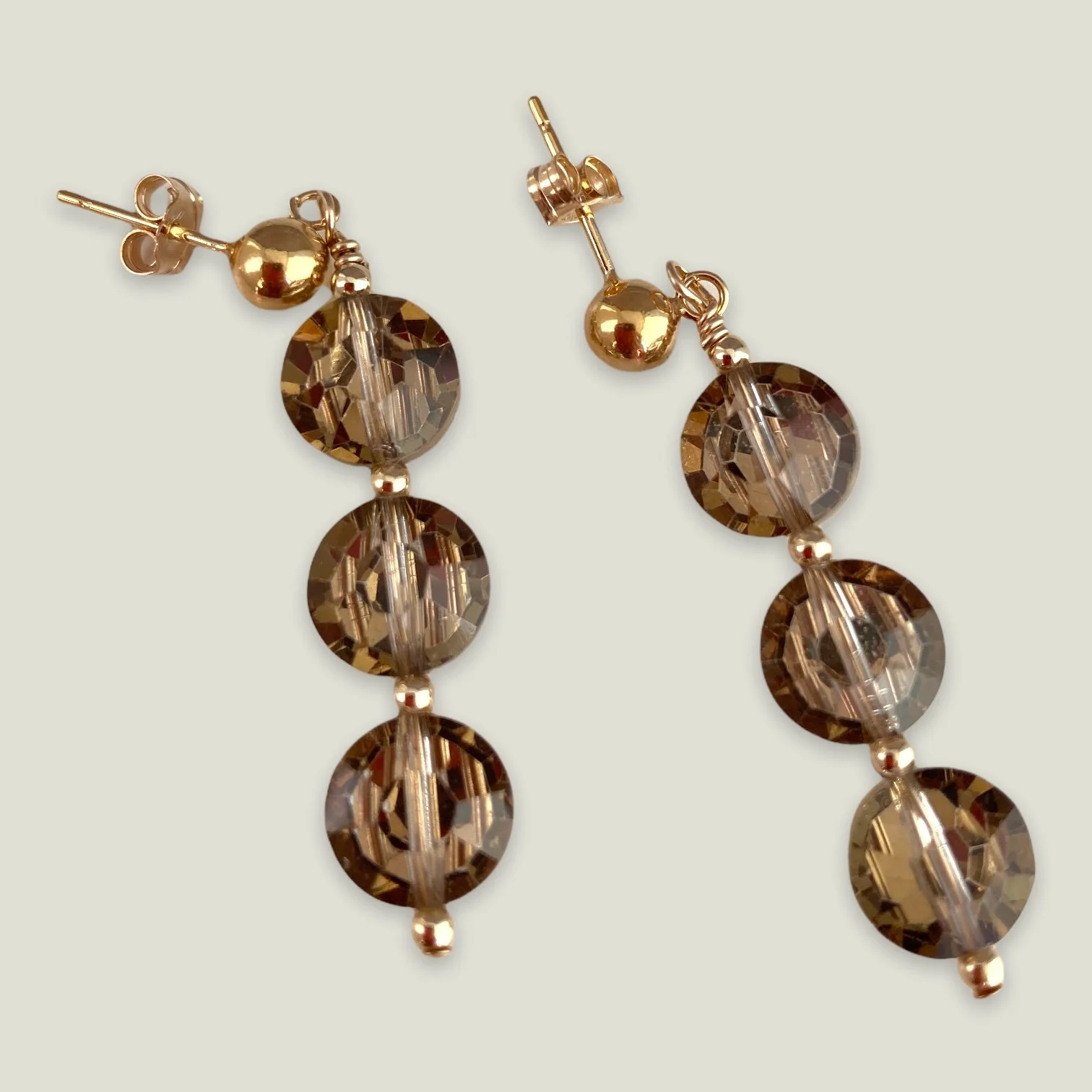Handmade Original 14k Gold Filled Earrings by Lise Spence-Parsons for ...