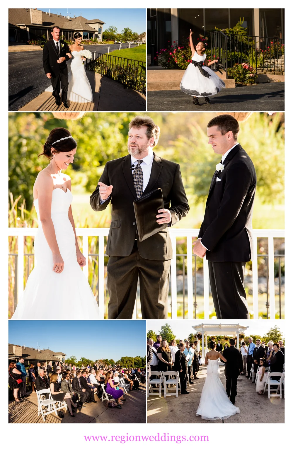 Outdoor Wedding At White Hawk Country Club