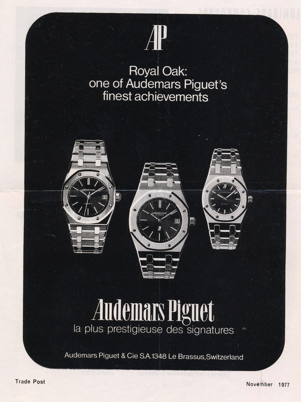 Experience: Fourteen Vintage Audemars Piguet Royal Oak Advertisements ...
